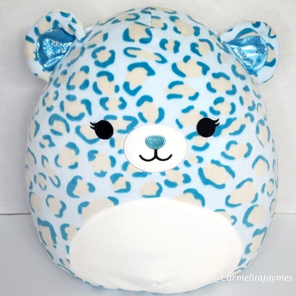 Squishmallows | Toys | Toni Blue White Snow Leopard W Blue Glittery ...